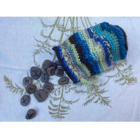 Other | Rune Set In Crochet Pouch | Poshmark